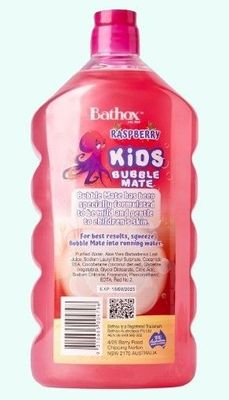 Oh My Wellness | Bathox Bubble Mate Bubble Bath for Kids - Raspberry Flavour 1 lt, Personal Care ...
